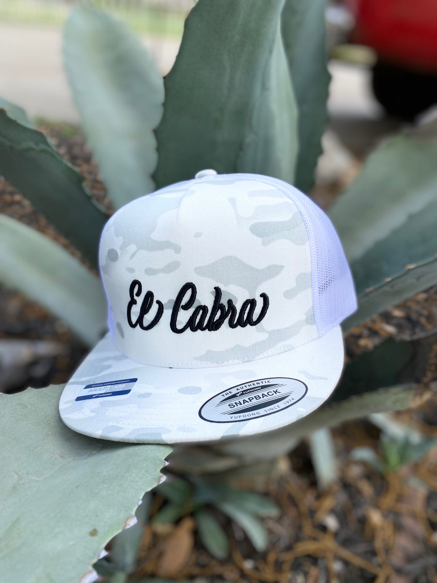 White Camo El Cabra Hat – The Gruene G.O.A.T